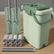Mop and Bucket with Wringer Set, Hands-Free Bucket for Floor and Wall ...