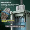 Mop and Bucket with Wringer Set, Hands-Free Bucket for Floor and Wall ...