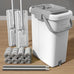 Mop and Bucket with Wringer Set, Hands-Free Bucket for Floor and Wall ...